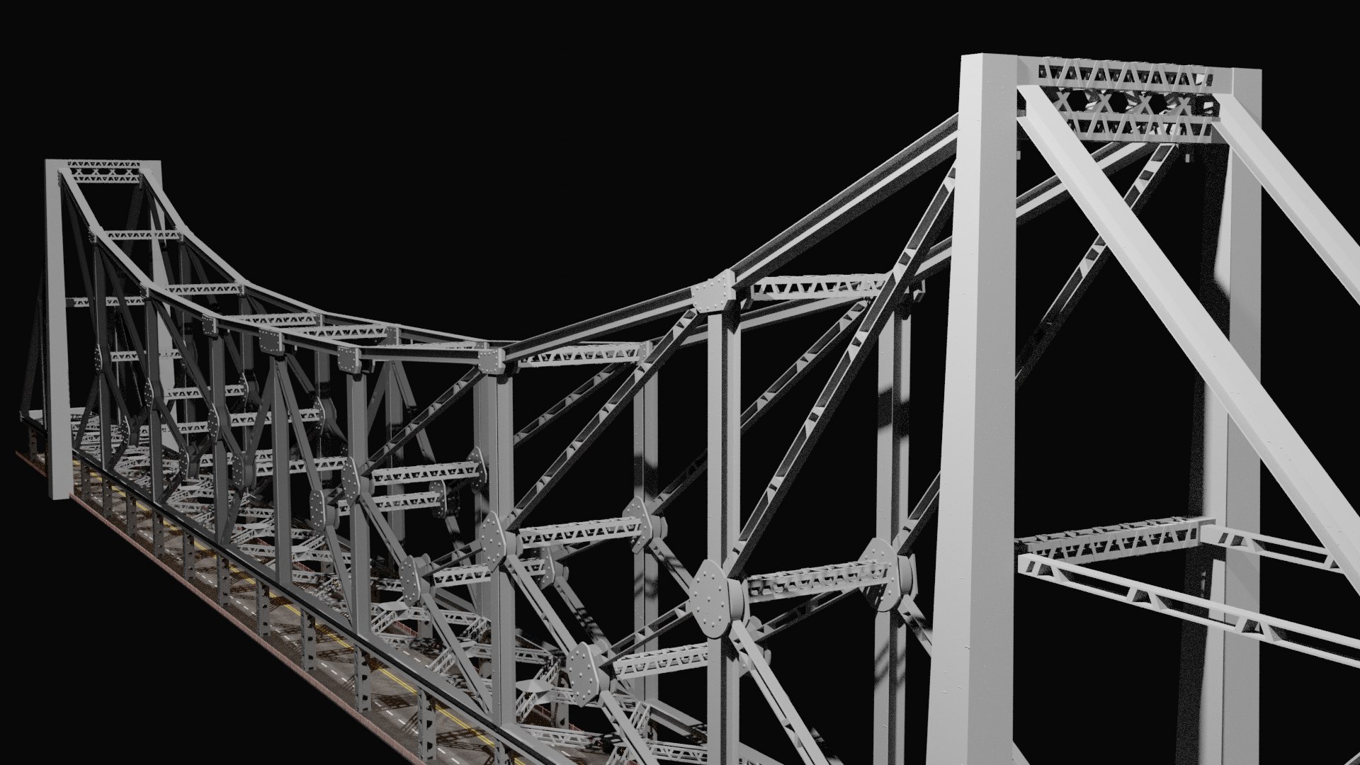 3D Howrah Bridge India Kolkata Model - TurboSquid 1731488