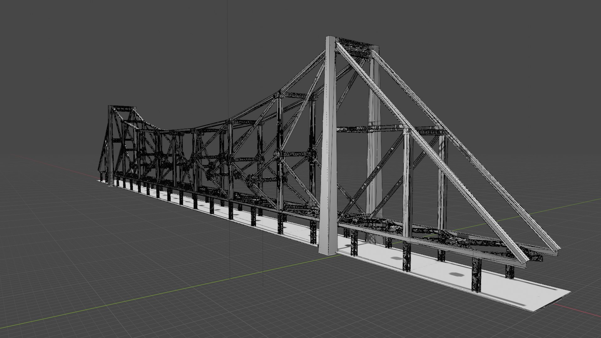 3D Howrah Bridge India Kolkata Model - TurboSquid 1731488