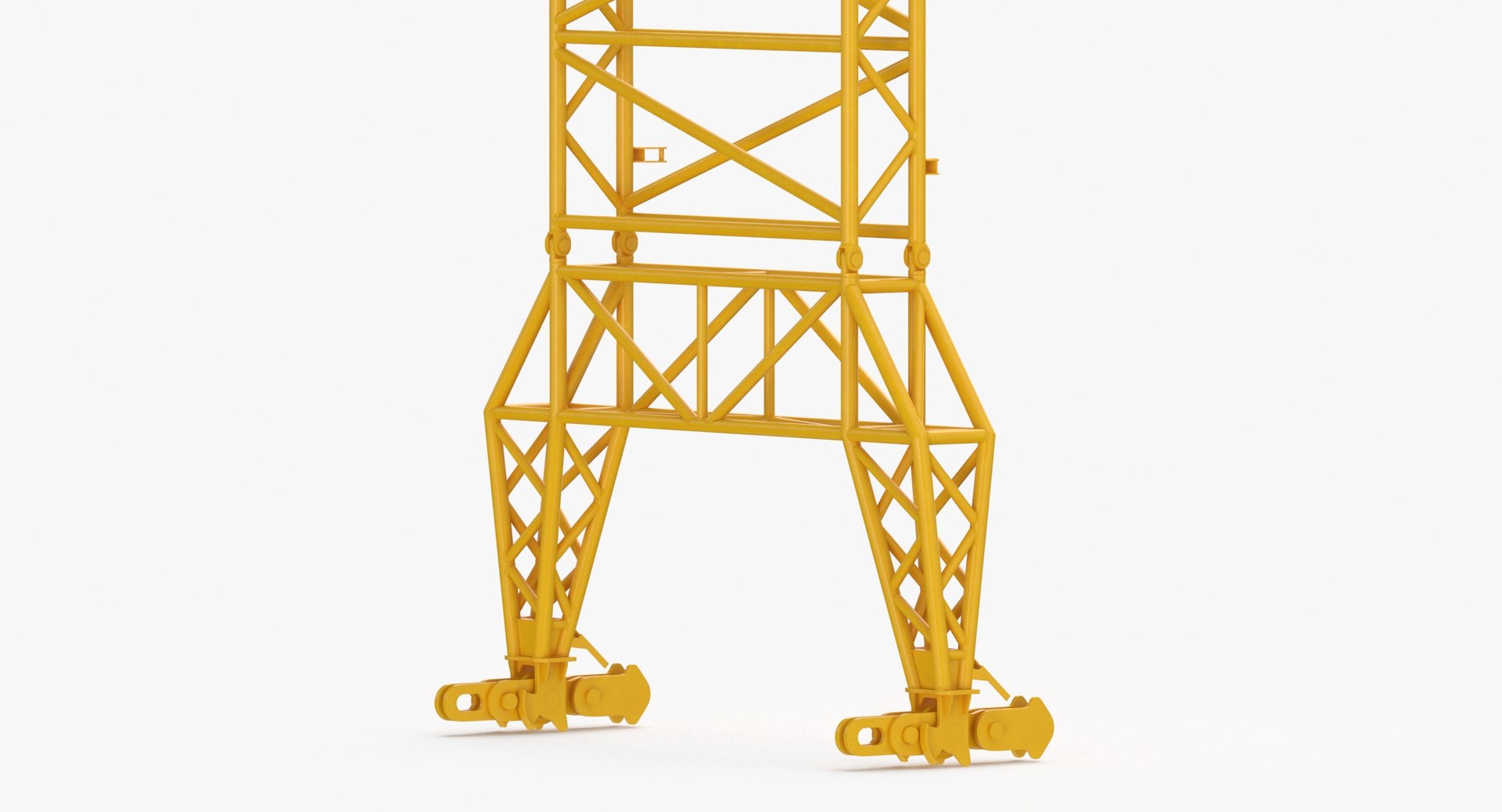 Crane Guiding Frame Floating Ballast Yellow Model - TurboSquid 2104718
