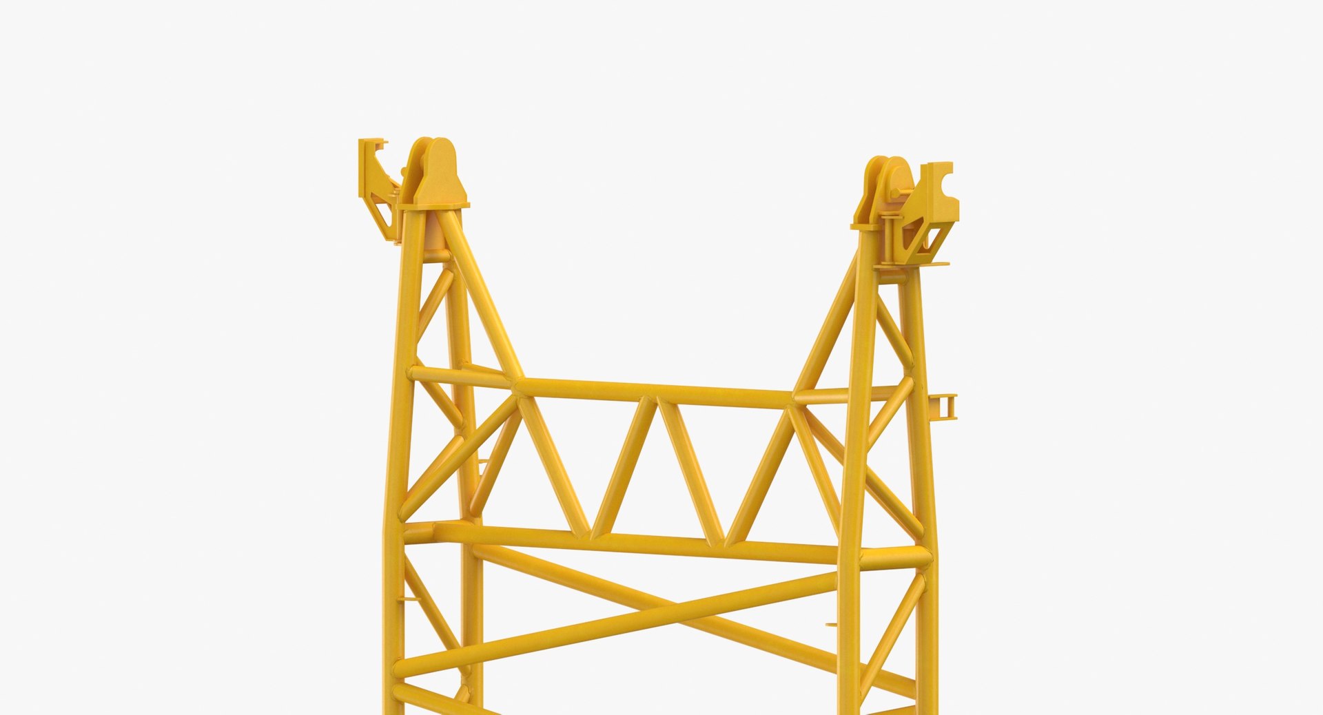 Crane Guiding Frame Floating Ballast Yellow Model - TurboSquid 2104718