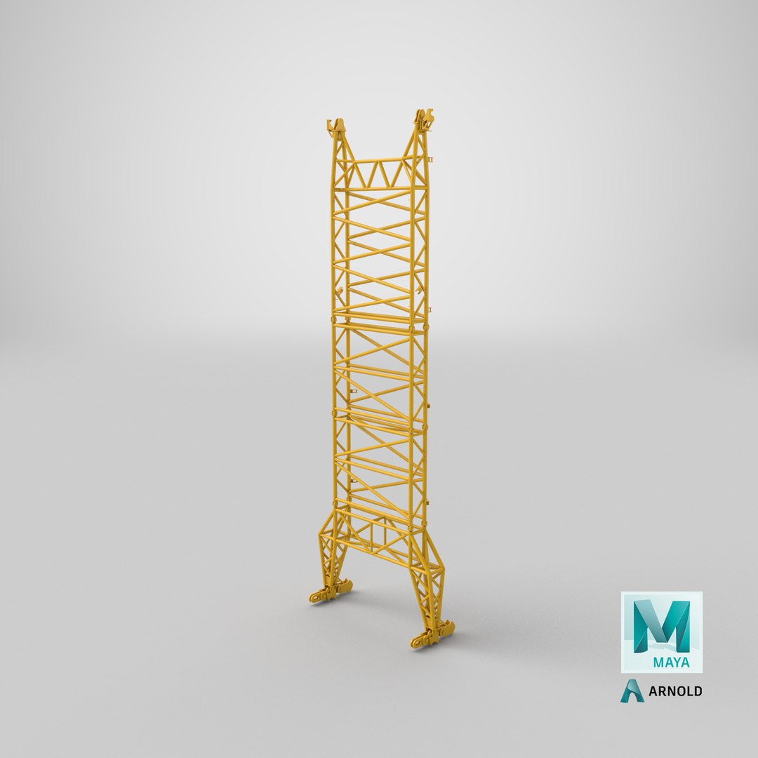 Crane Guiding Frame Floating Ballast Yellow Model - TurboSquid 2104718