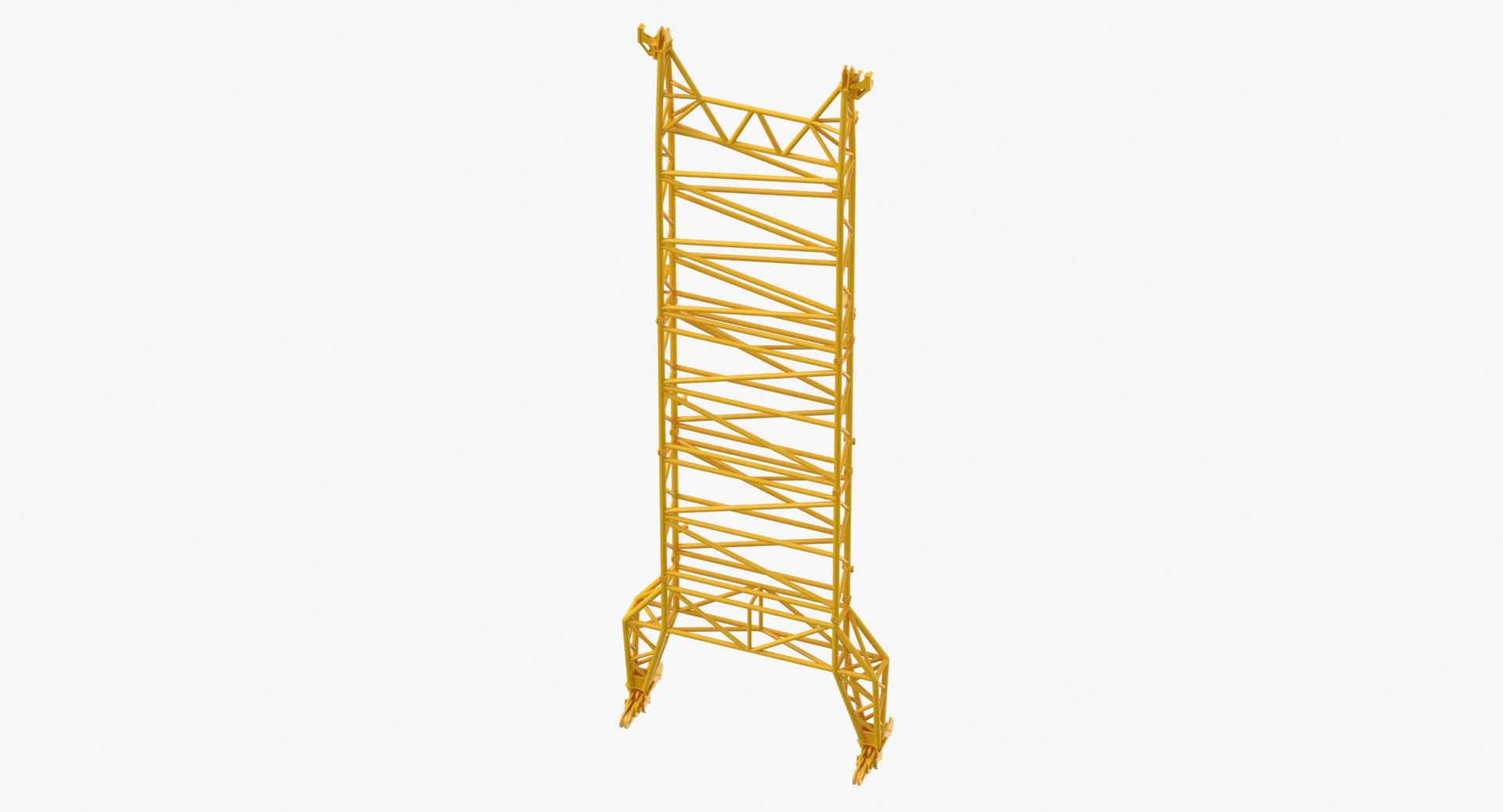 Crane Guiding Frame Floating Ballast Yellow Model - TurboSquid 2104718