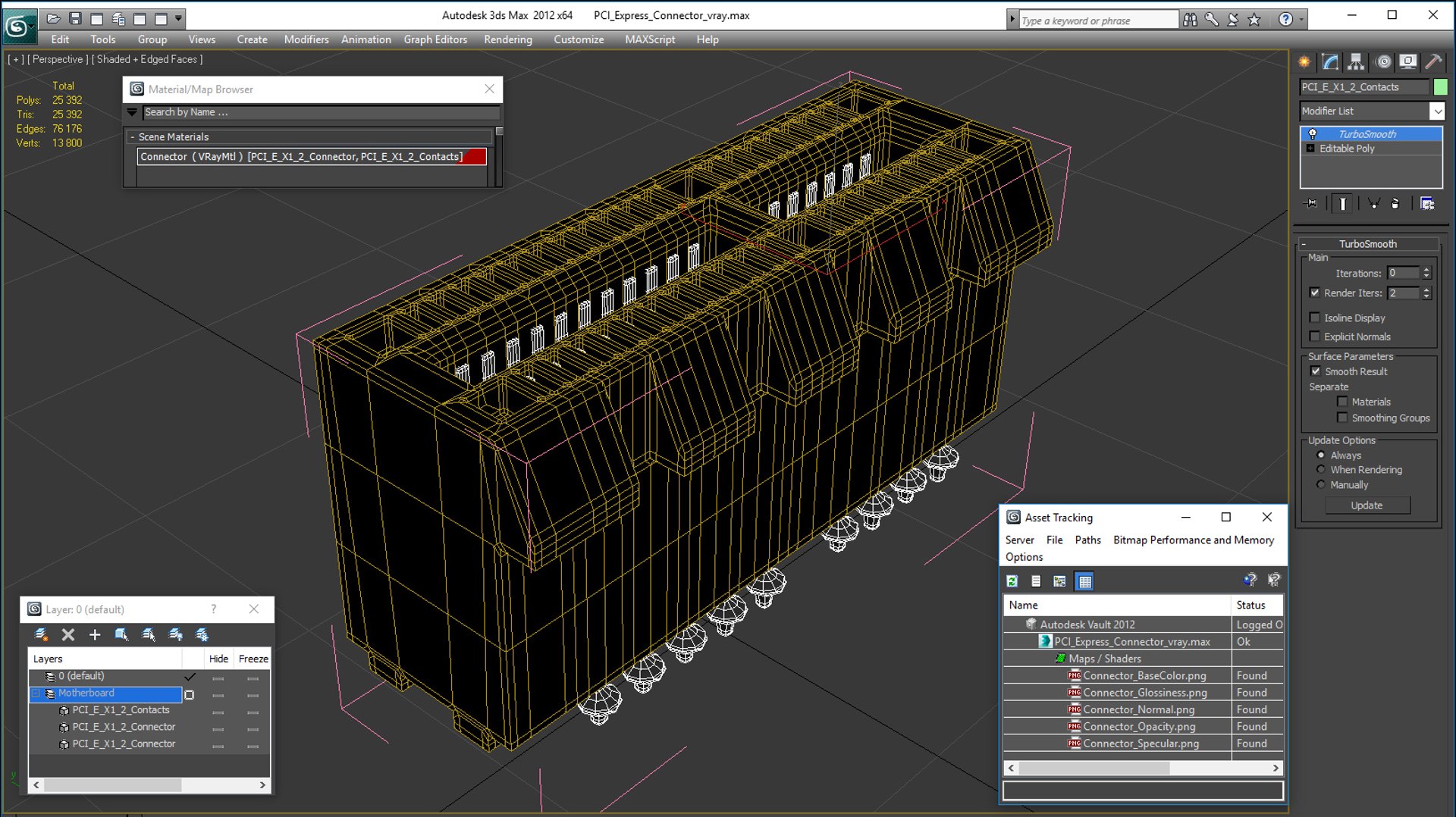 Pci Express Connector 3D Model - TurboSquid 1427144