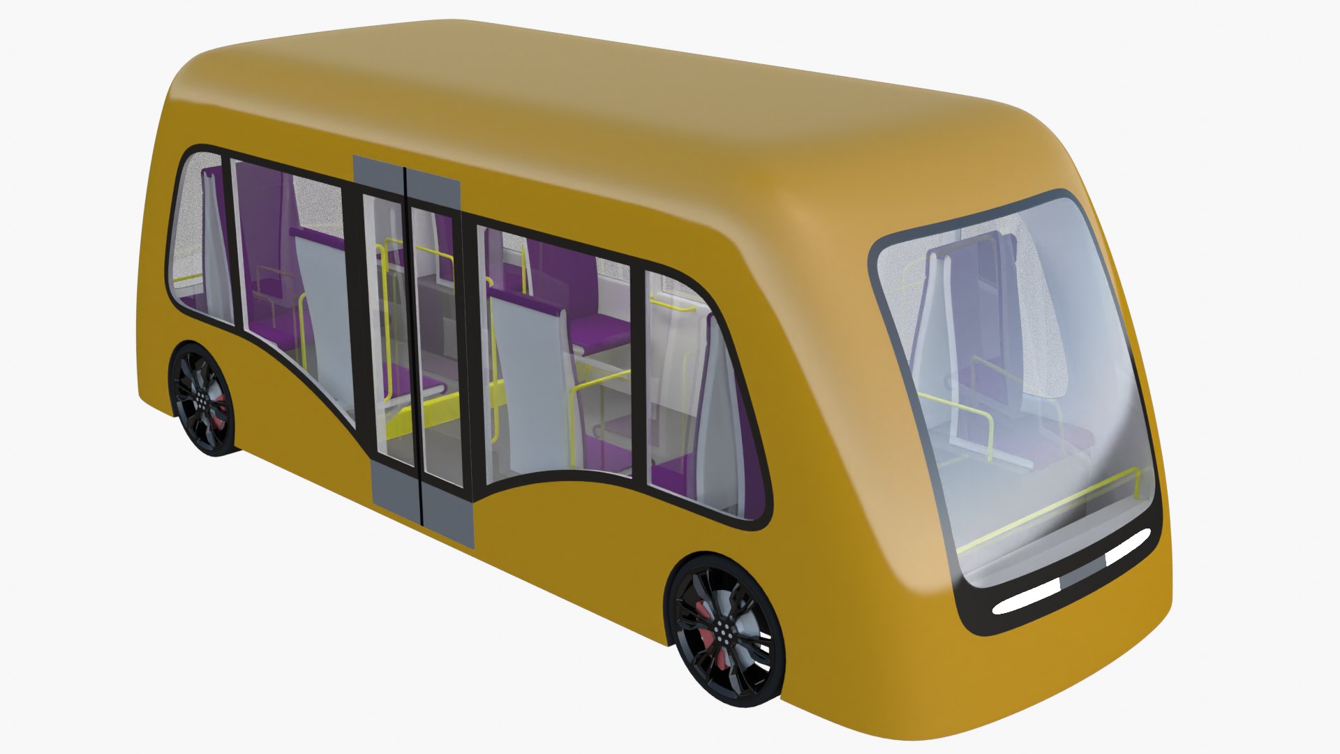 3D Shuttle Minibus Concept 2 Model - TurboSquid 1930826