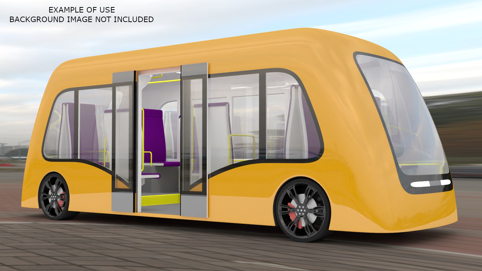 3D Shuttle Minibus Concept 2 Model - TurboSquid 1930826