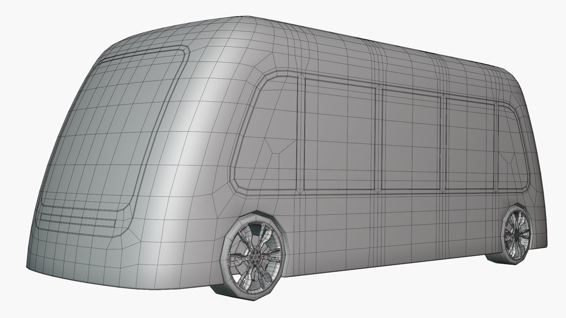 3D Shuttle Minibus Concept 2 Model - TurboSquid 1930826