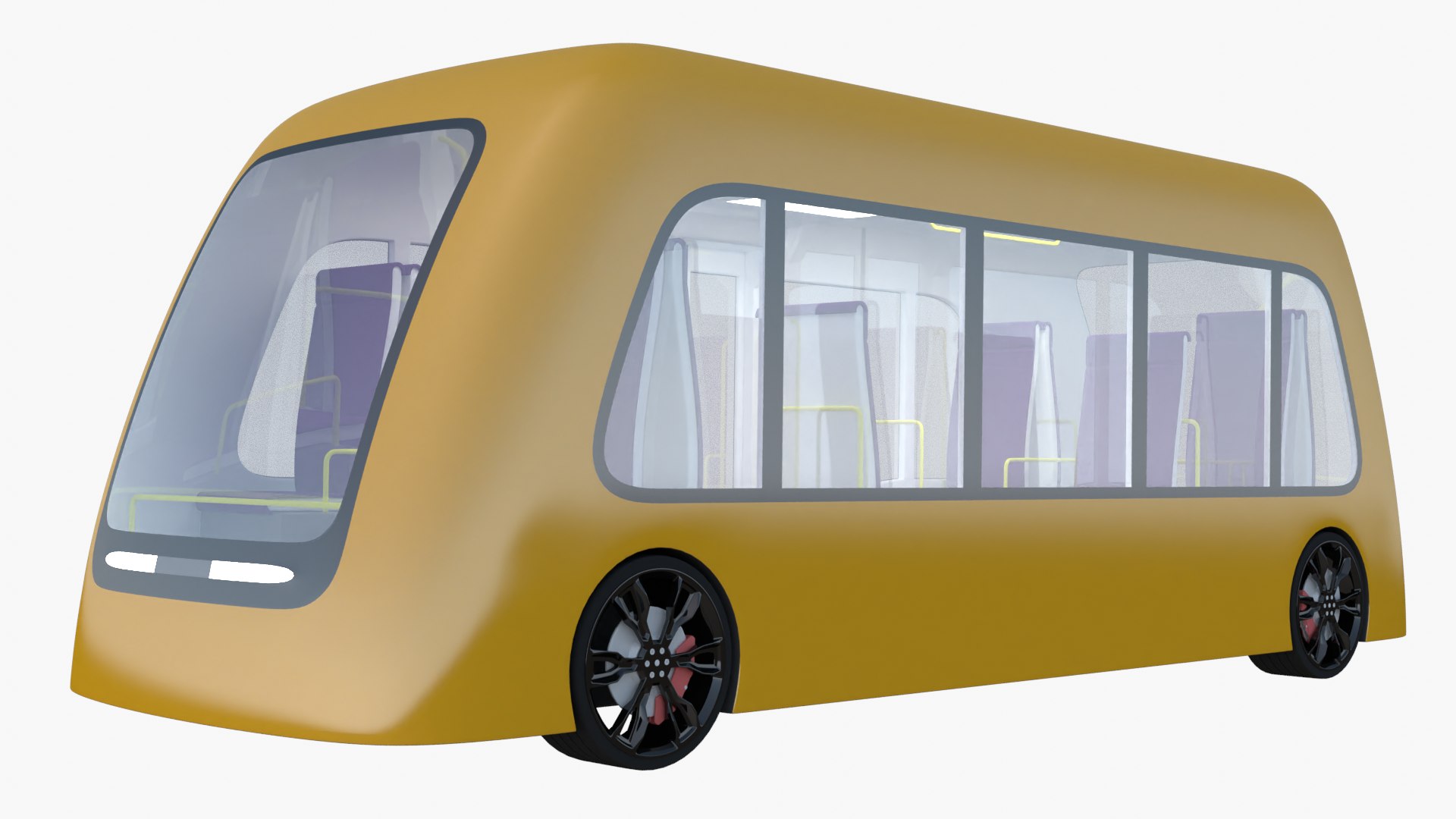 3D Shuttle Minibus Concept 2 Model - TurboSquid 1930826