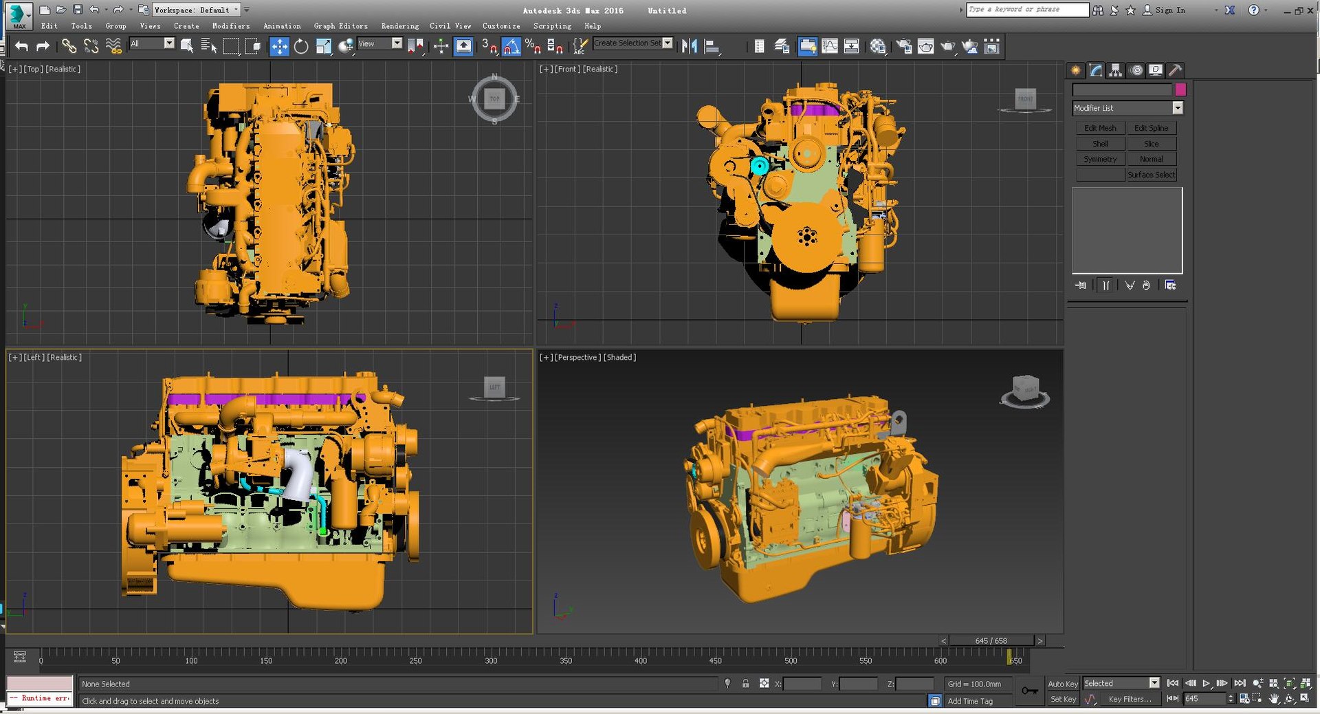 3D model engine animations - TurboSquid 1427149