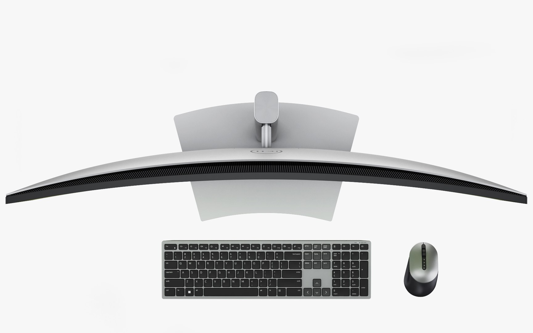 Dell Desktop Set U4021QW KM7321W Model - TurboSquid 2112453