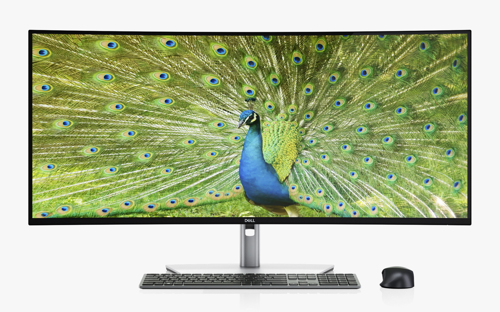 Dell Desktop Set U4021QW KM7321W Model - TurboSquid 2112453