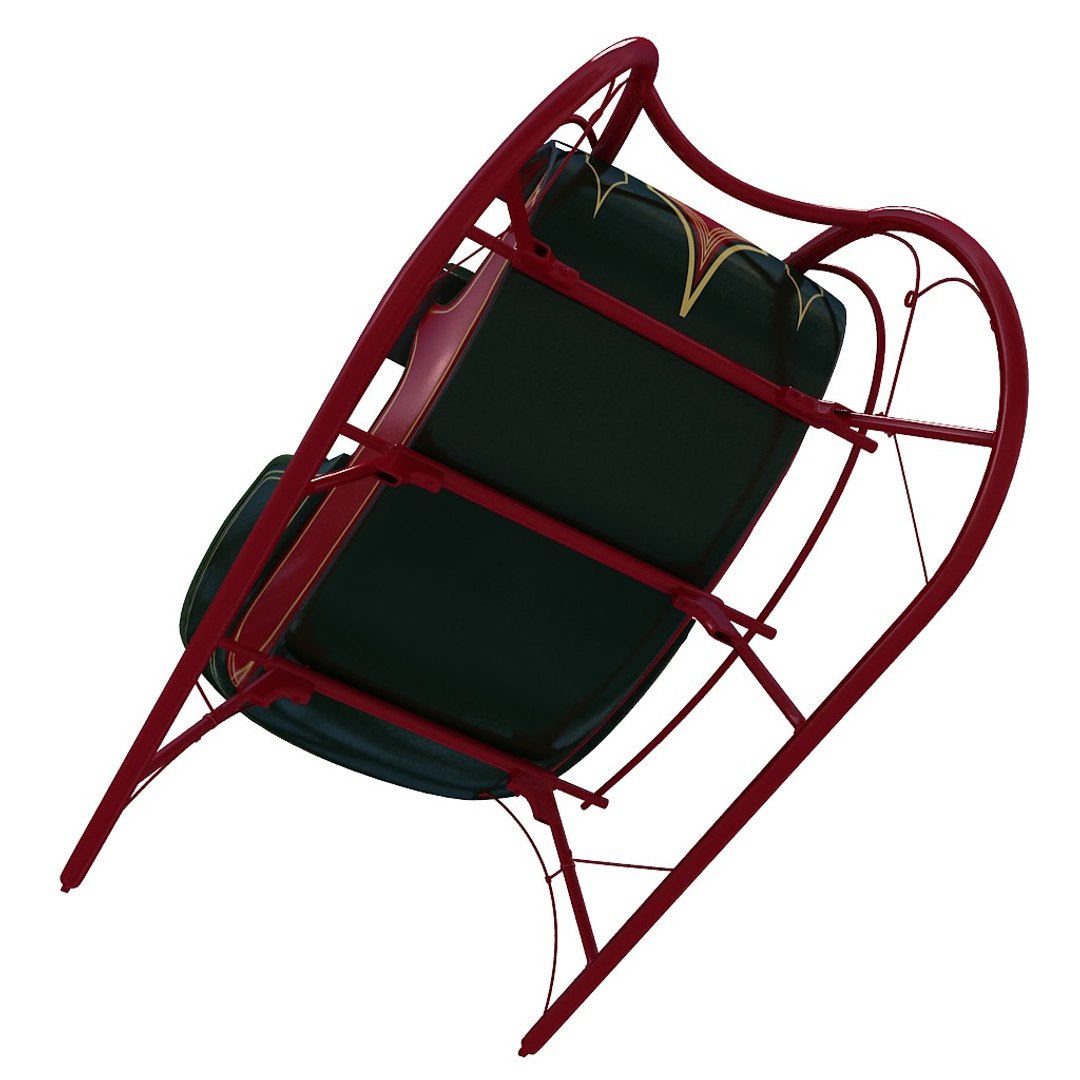 3dsmax sleigh cart