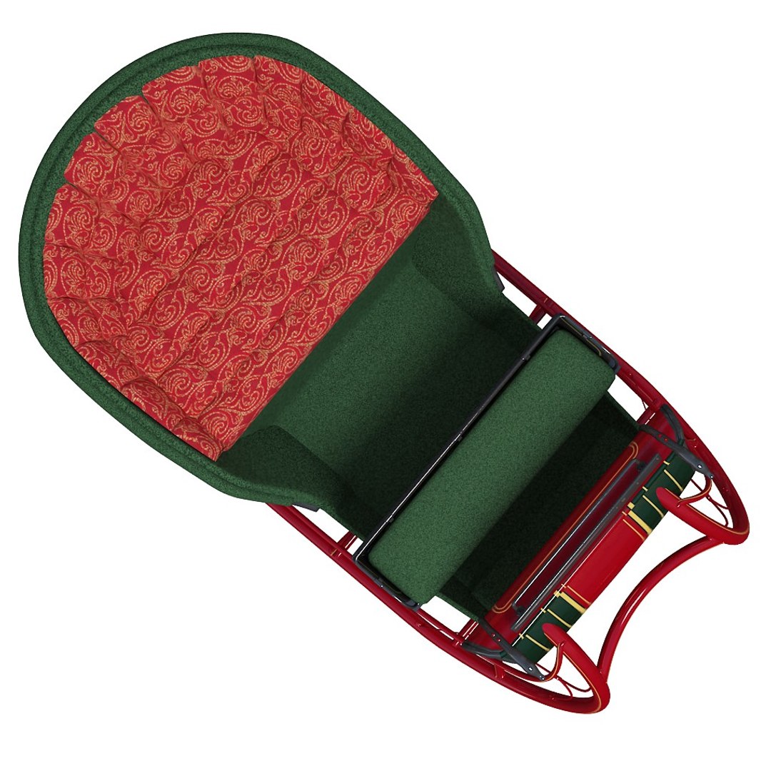 3dsmax sleigh cart