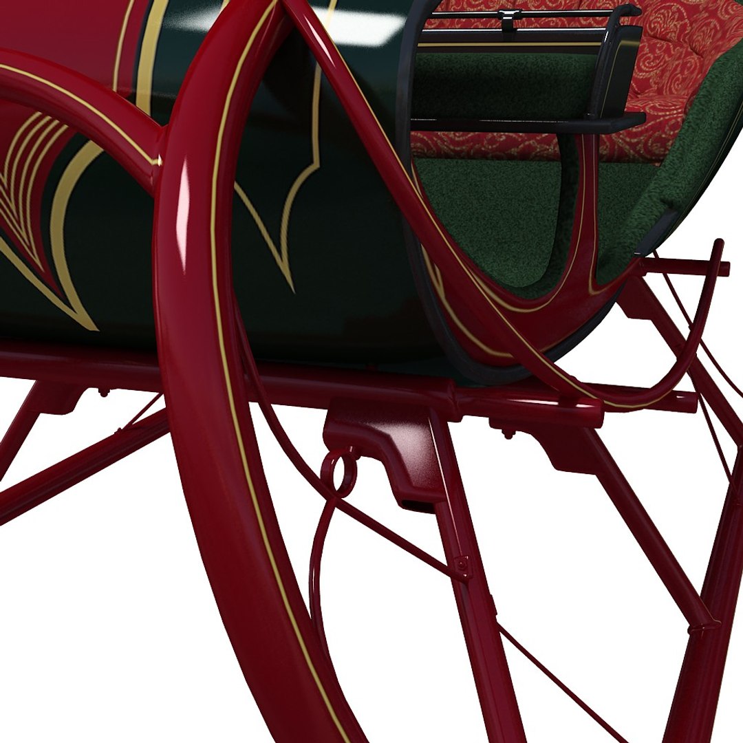 3dsmax sleigh cart