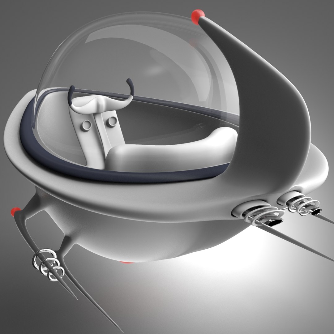 Personal Space Ship 3d Model