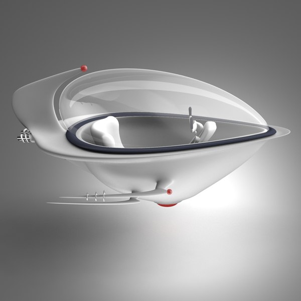 personal space ship 3d model
