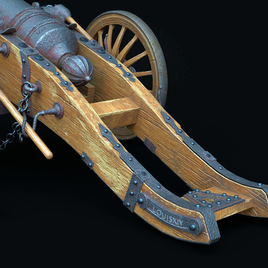 Field Cannon Model - TurboSquid 1766043