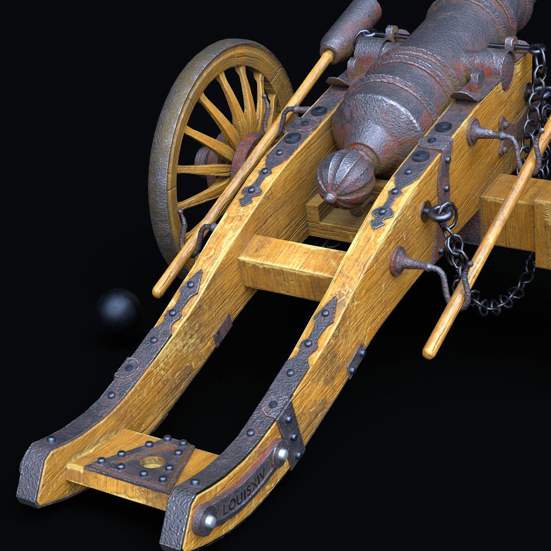 Field Cannon Model - TurboSquid 1766043