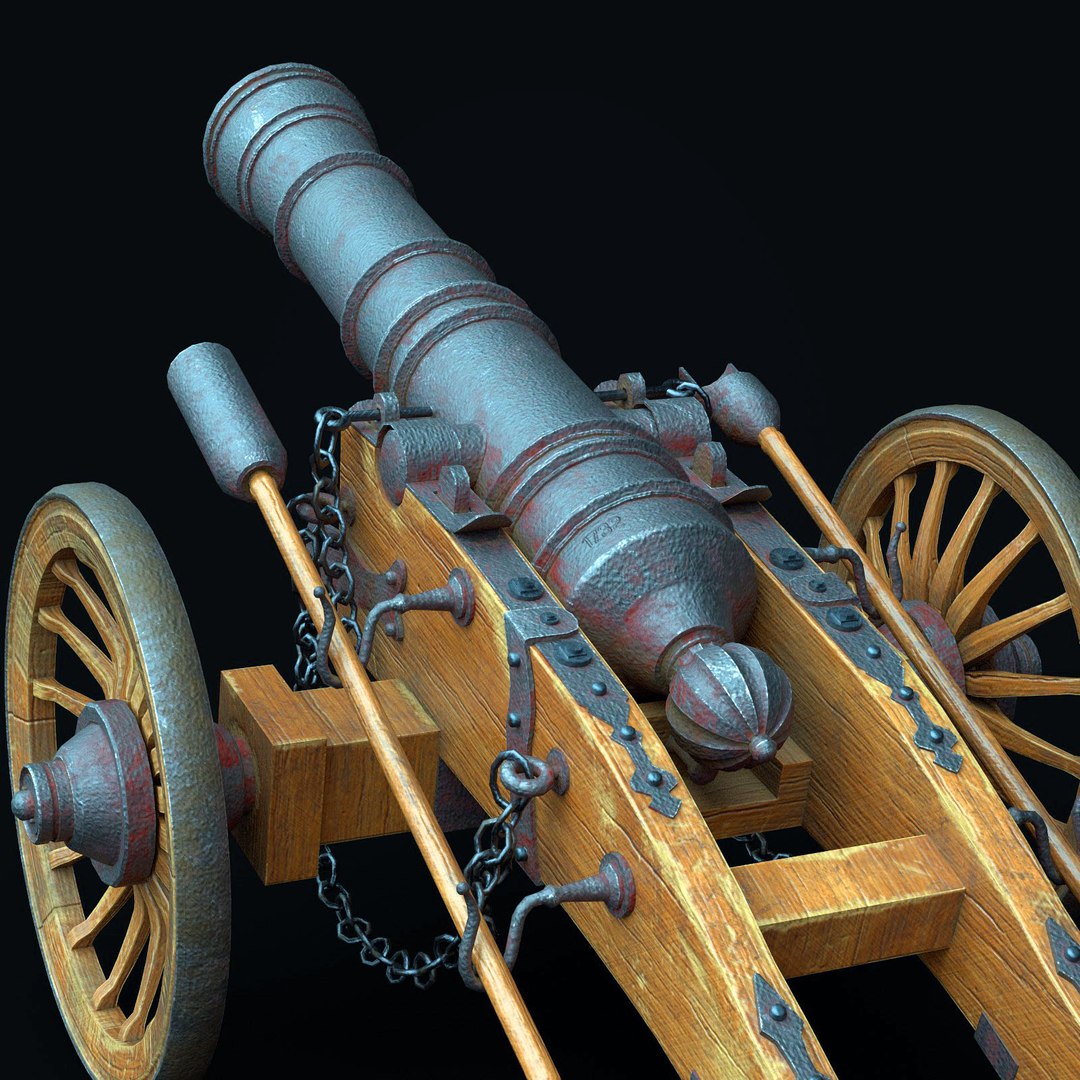 Field Cannon Model - TurboSquid 1766043