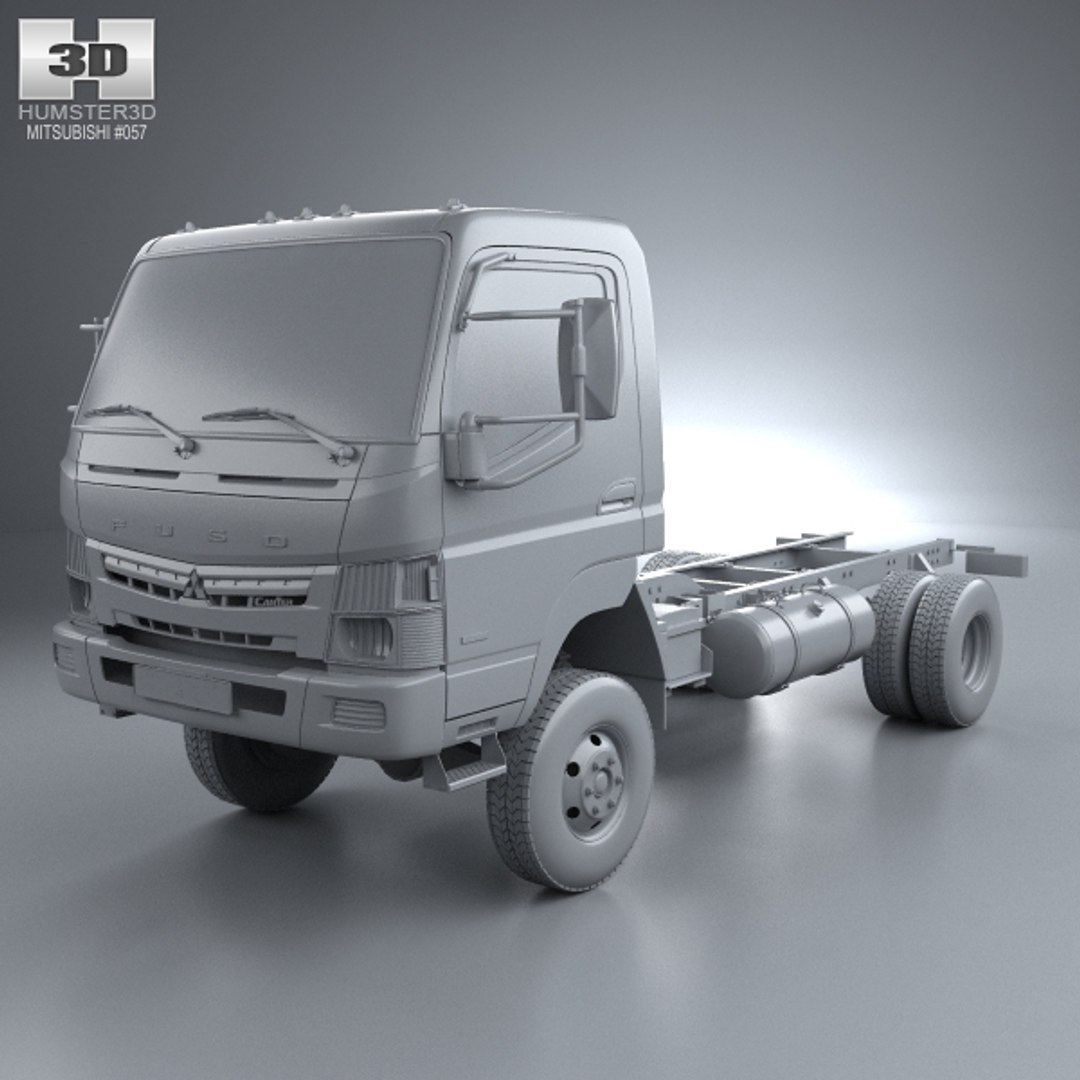 Mitsubishi fuso chassis 3D model - TurboSquid 1235000