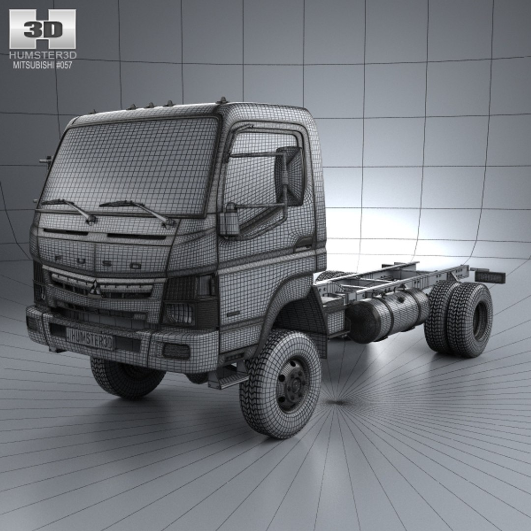 Mitsubishi fuso chassis 3D model - TurboSquid 1235000