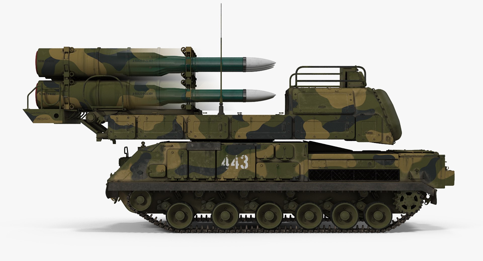 Buk m3 surface air missile 3D model - TurboSquid 1300254