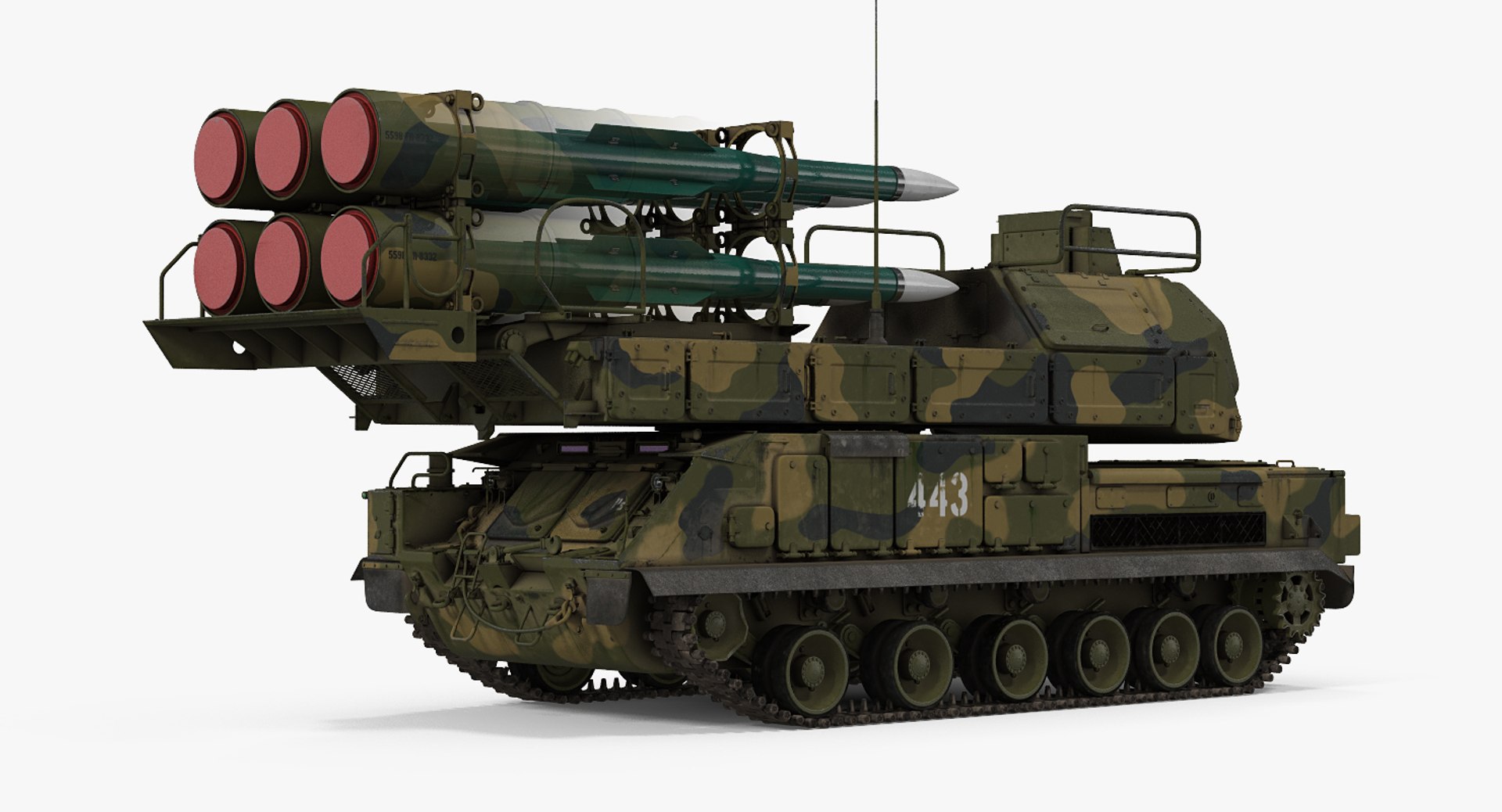 Buk m3 surface air missile 3D model - TurboSquid 1300254