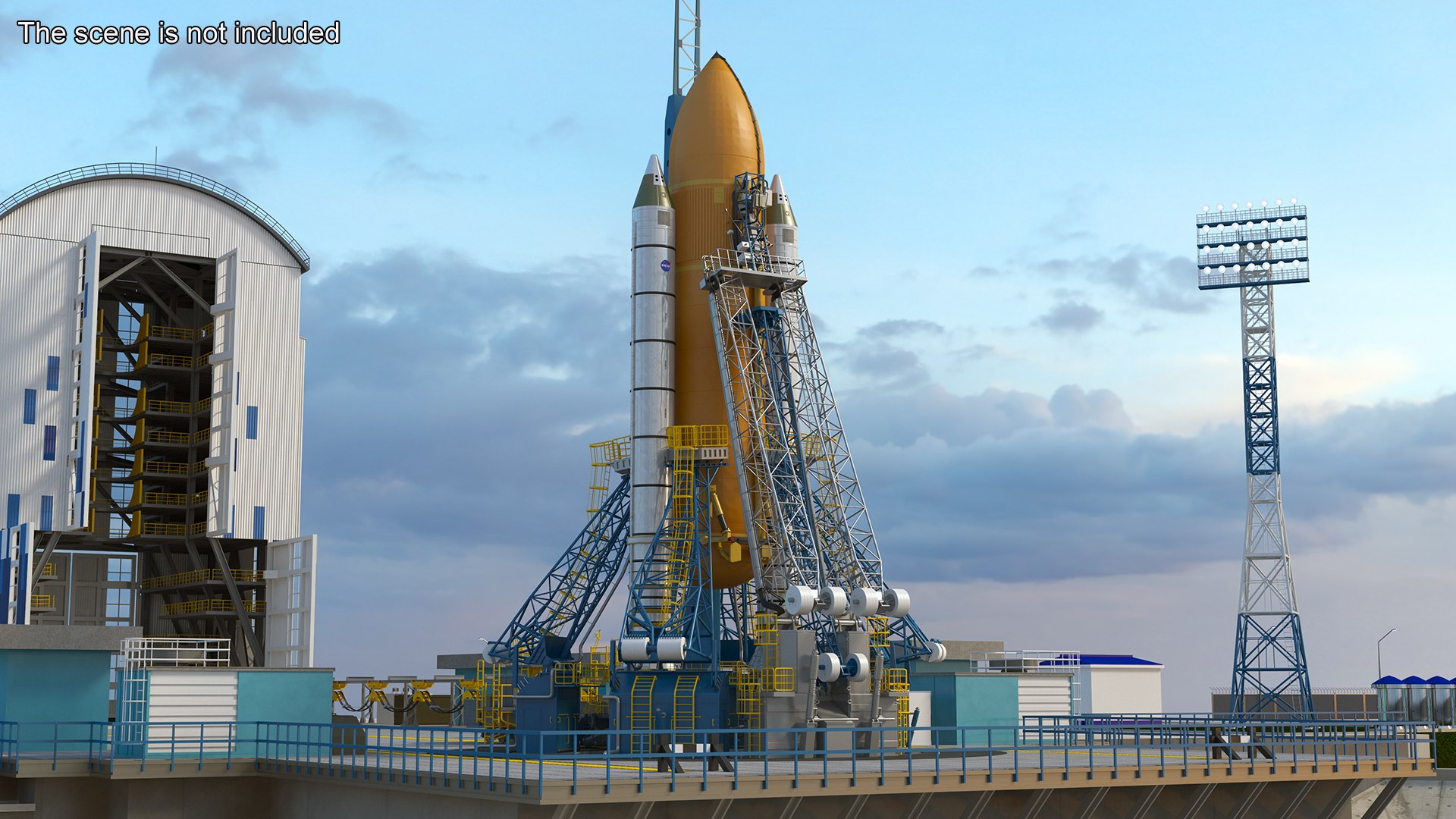 Space Shuttle External Tank And Rocket Boosters 3D Model - TurboSquid ...