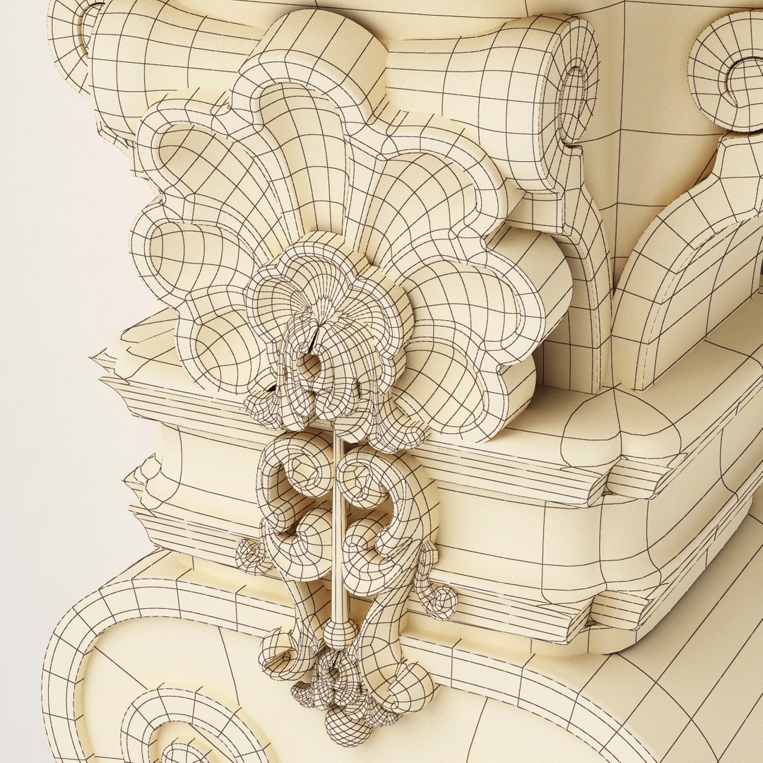 3ds Max Classic Colum Column Exterior