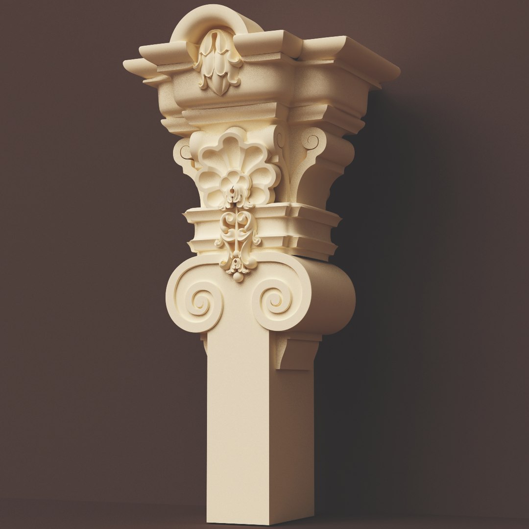 3ds Max Classic Colum Column Exterior