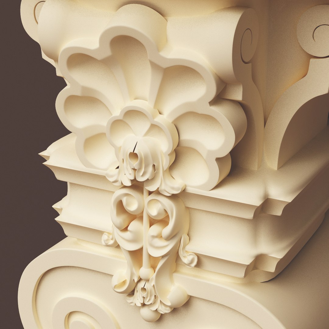 3ds Max Classic Colum Column Exterior