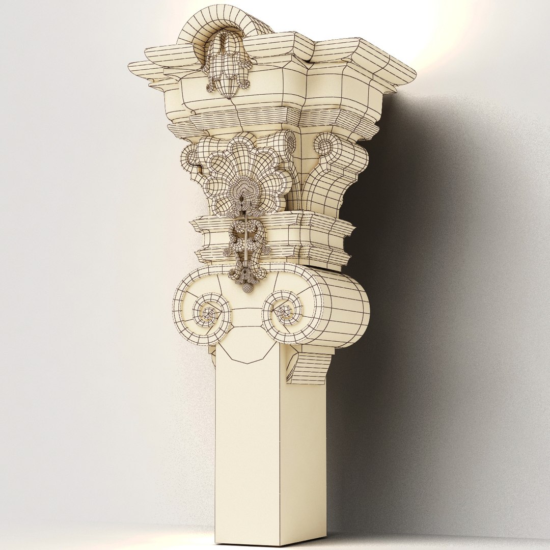 3ds Max Classic Colum Column Exterior