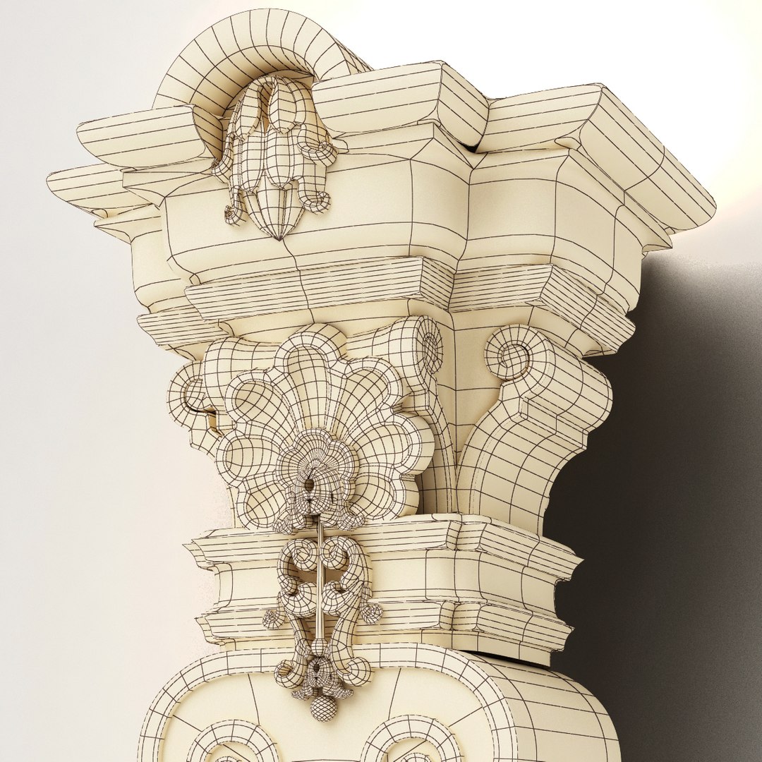 3ds Max Classic Colum Column Exterior