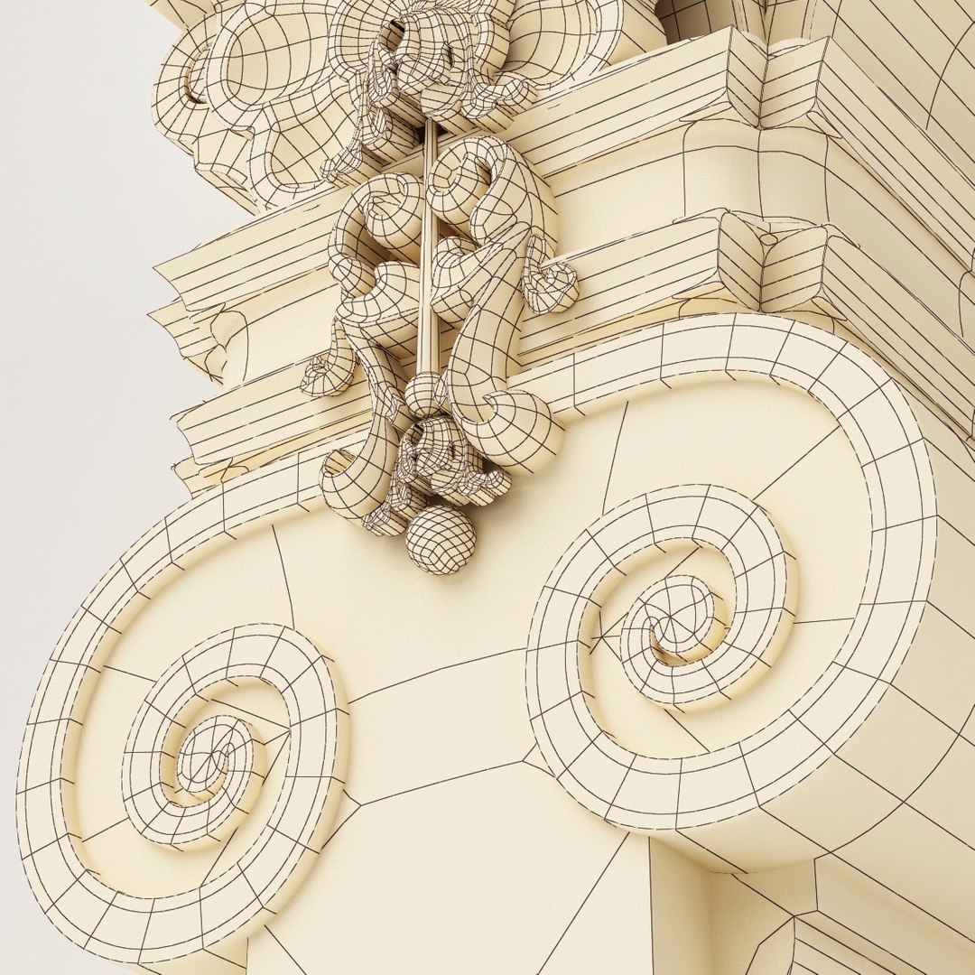 3ds Max Classic Colum Column Exterior