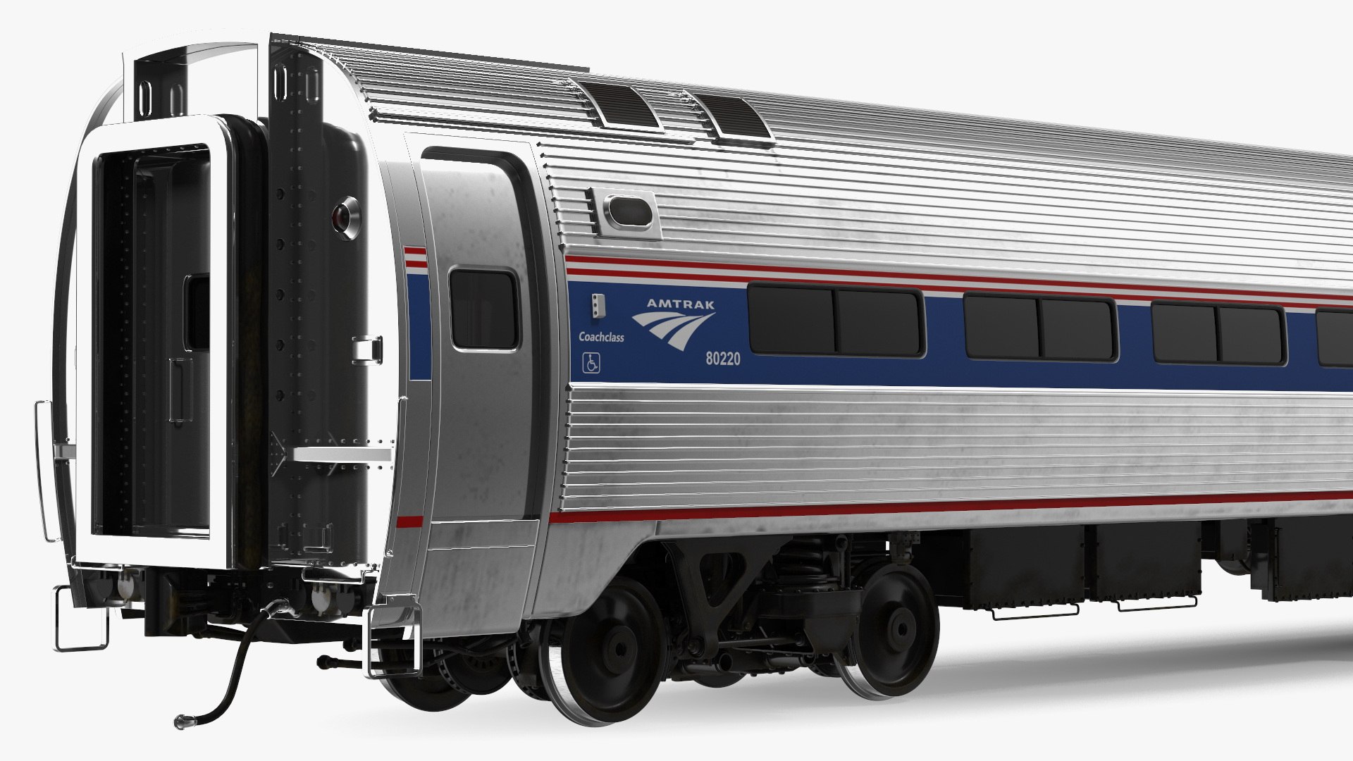 Railway Passenger Train Car Amtrak 3D Model - TurboSquid 2155406