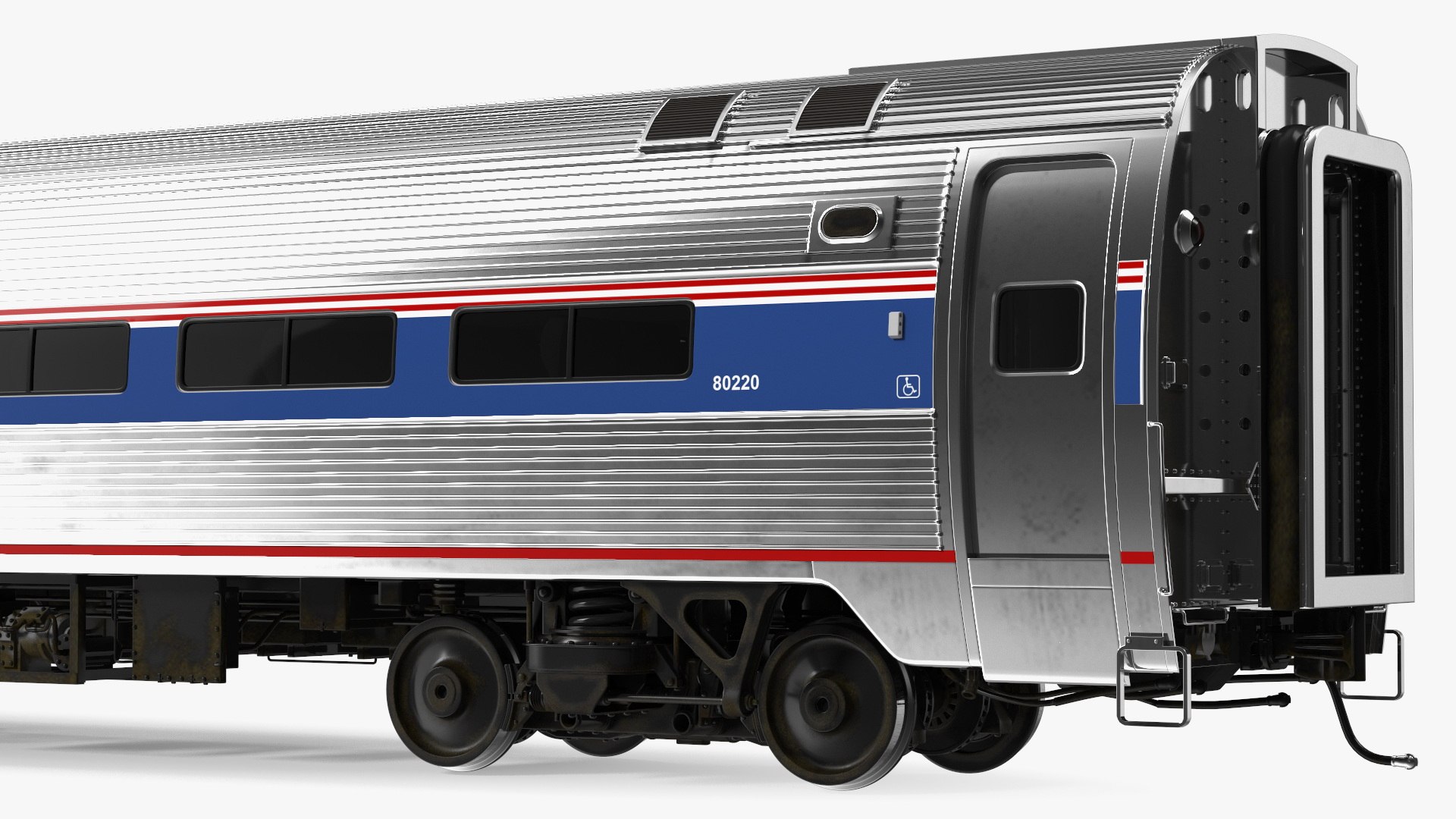 Railway Passenger Train Car Amtrak 3D model - TurboSquid 2155406