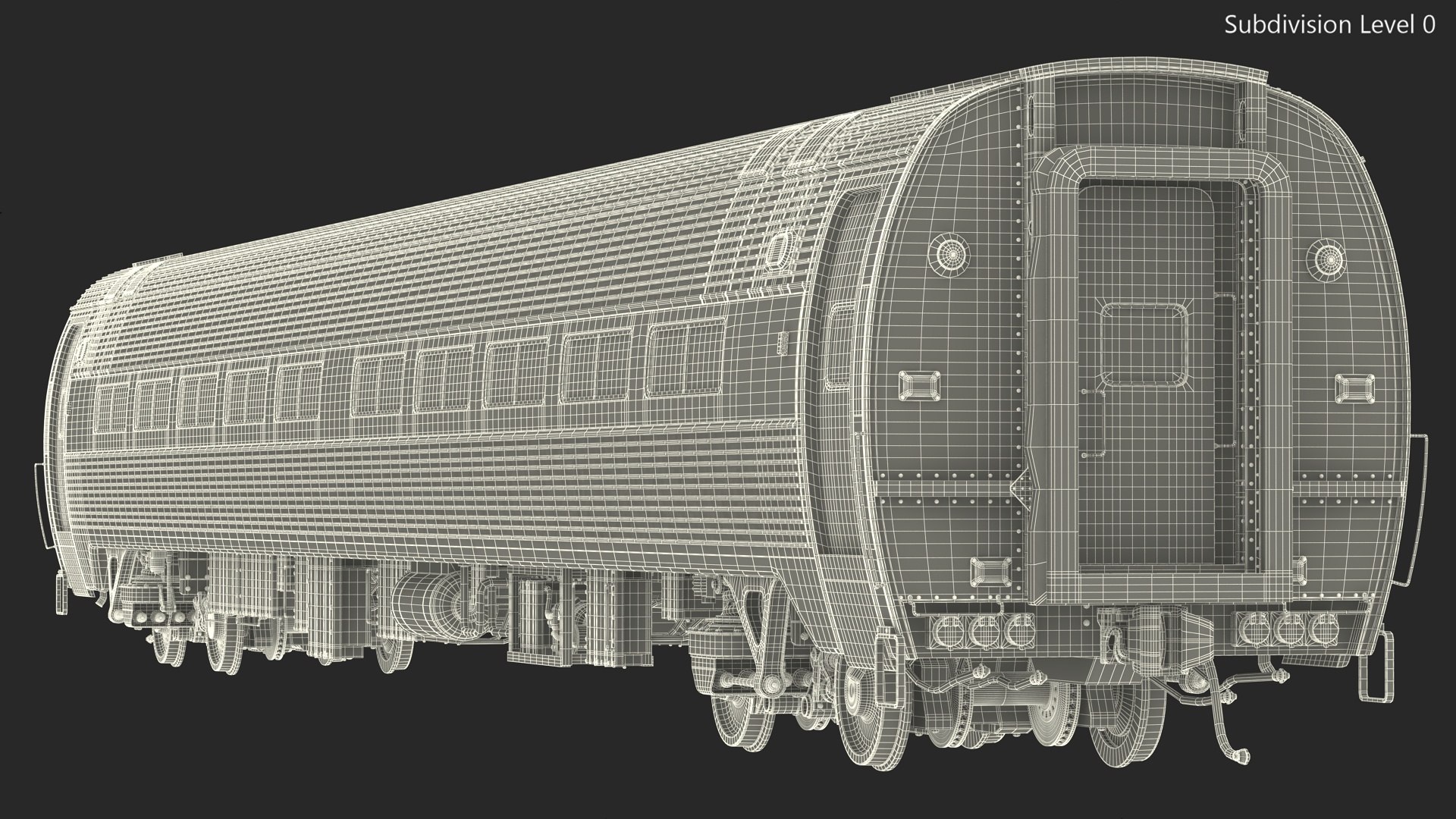 Railway Passenger Train Car Amtrak 3d Model Turbosquid 2155406
