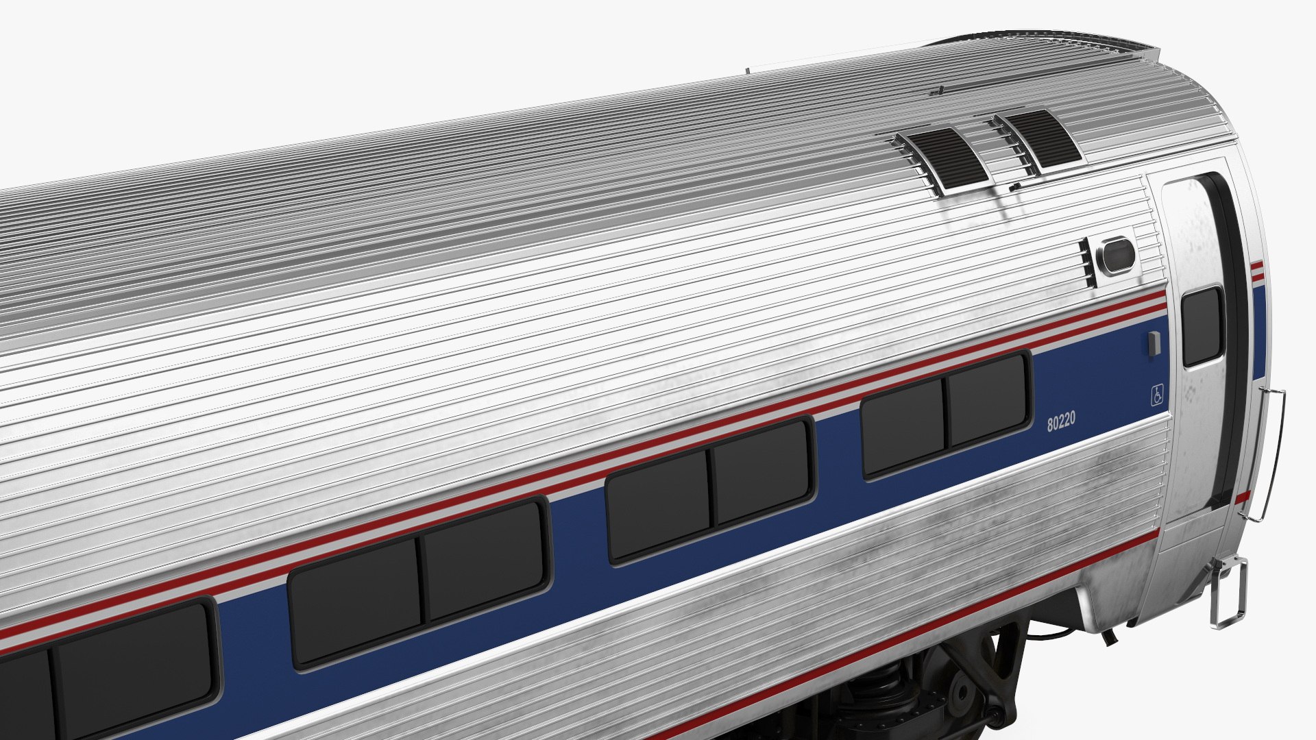 Railway Passenger Train Car Amtrak 3D model - TurboSquid 2155406