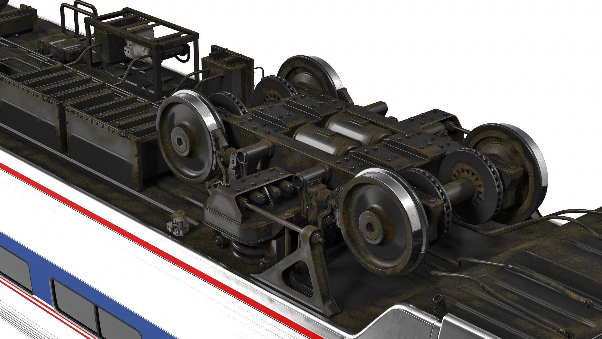 Railway Passenger Train Car Amtrak 3d Model Turbosquid 2155406