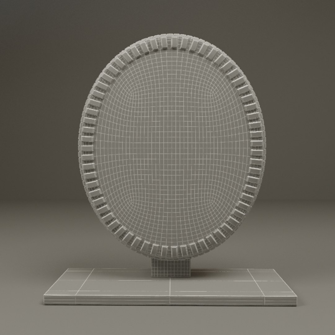 3D vanity table mirror model - TurboSquid 1603295