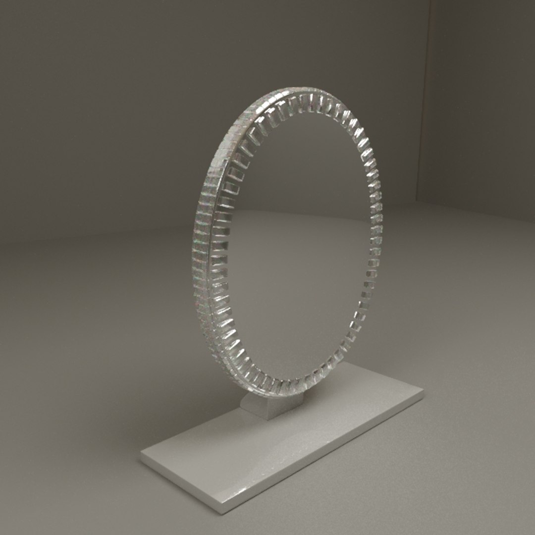 3D vanity table mirror model - TurboSquid 1603295