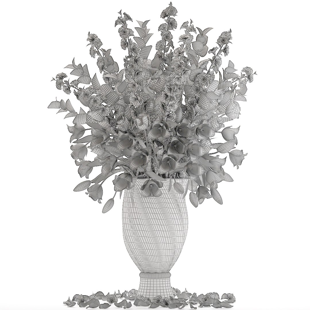 3D Bouquet Spring Flowers Tulips - TurboSquid 1285339