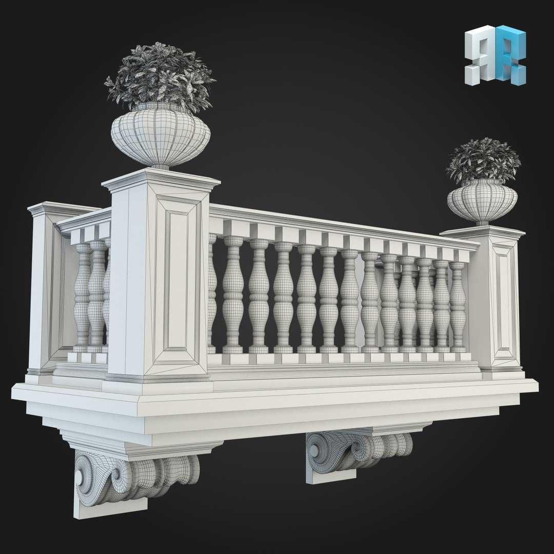 3d Model Balcony