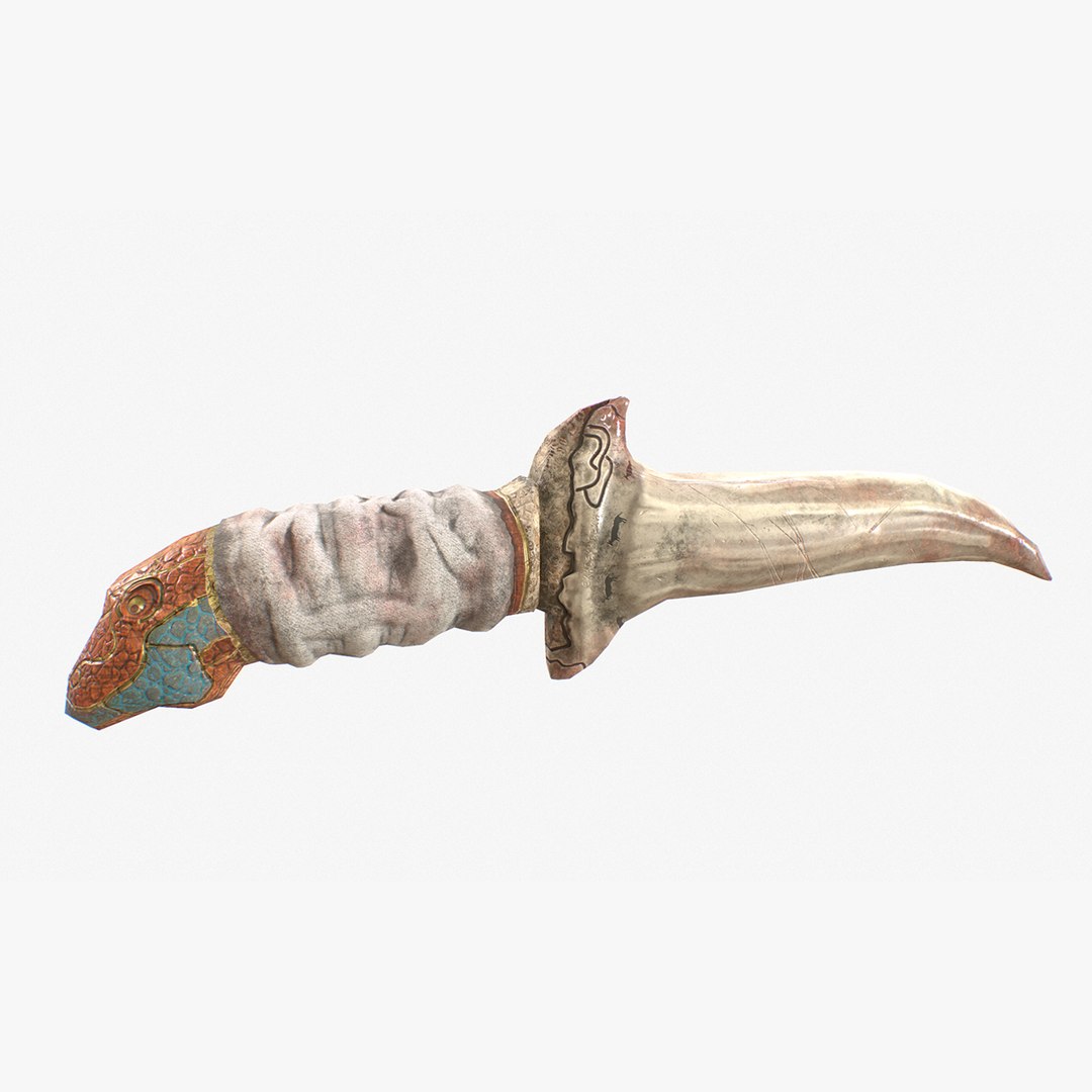 3D Bone Knife - TurboSquid 1712142