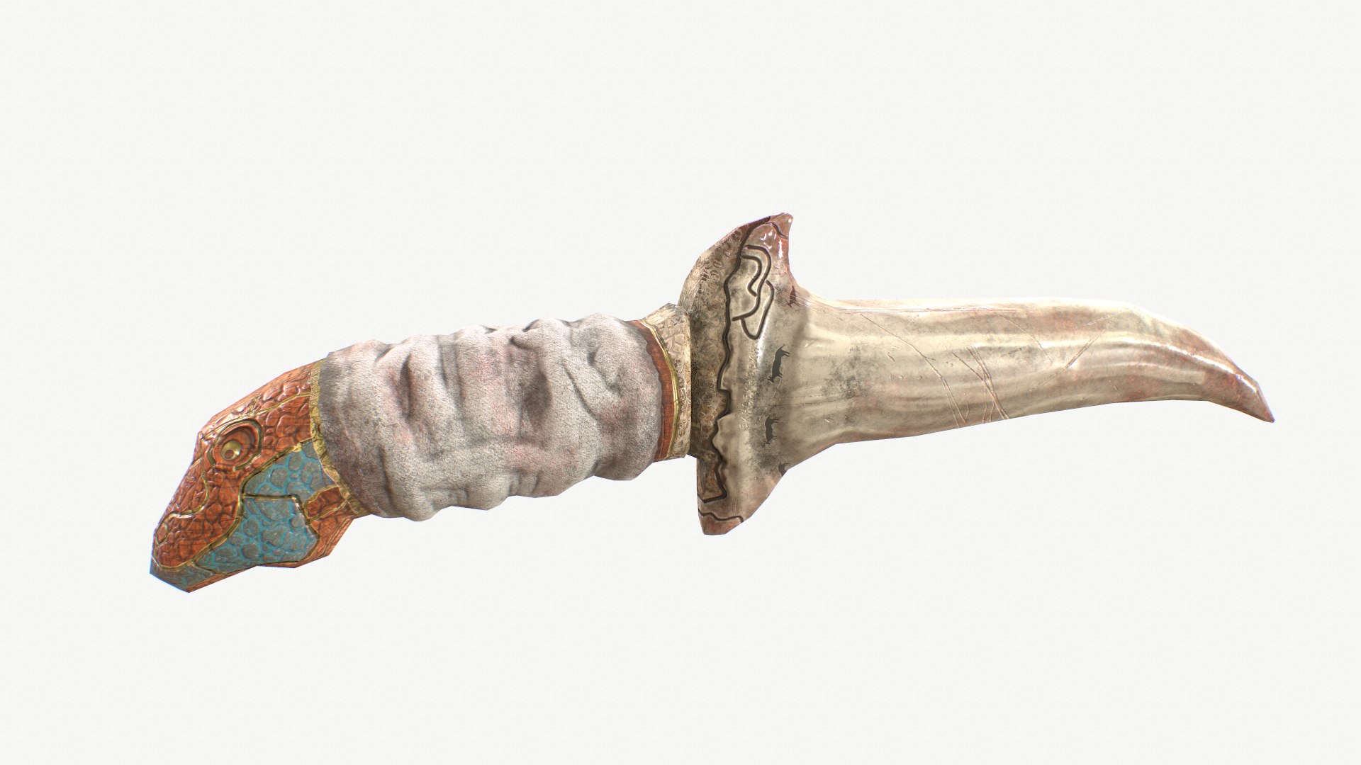 3D Bone Knife - TurboSquid 1712142