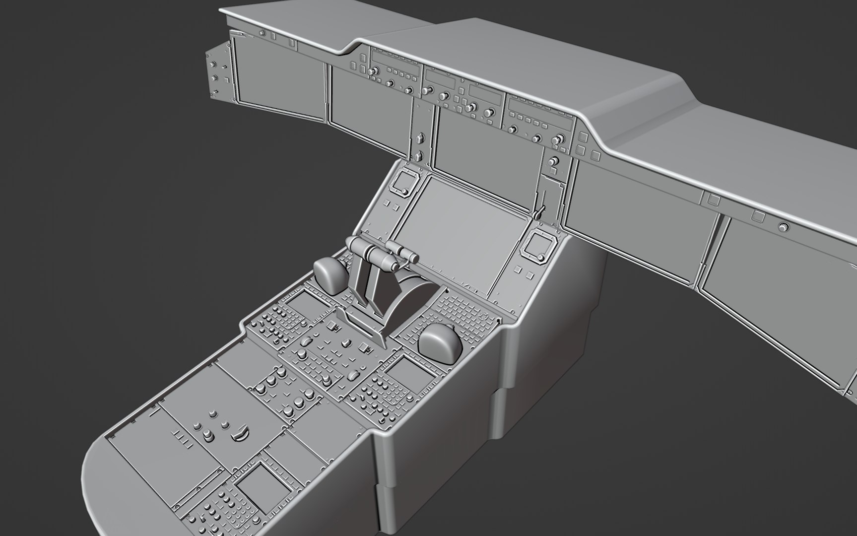 3D Model Airbus A350 Cockpit - TurboSquid 2173230