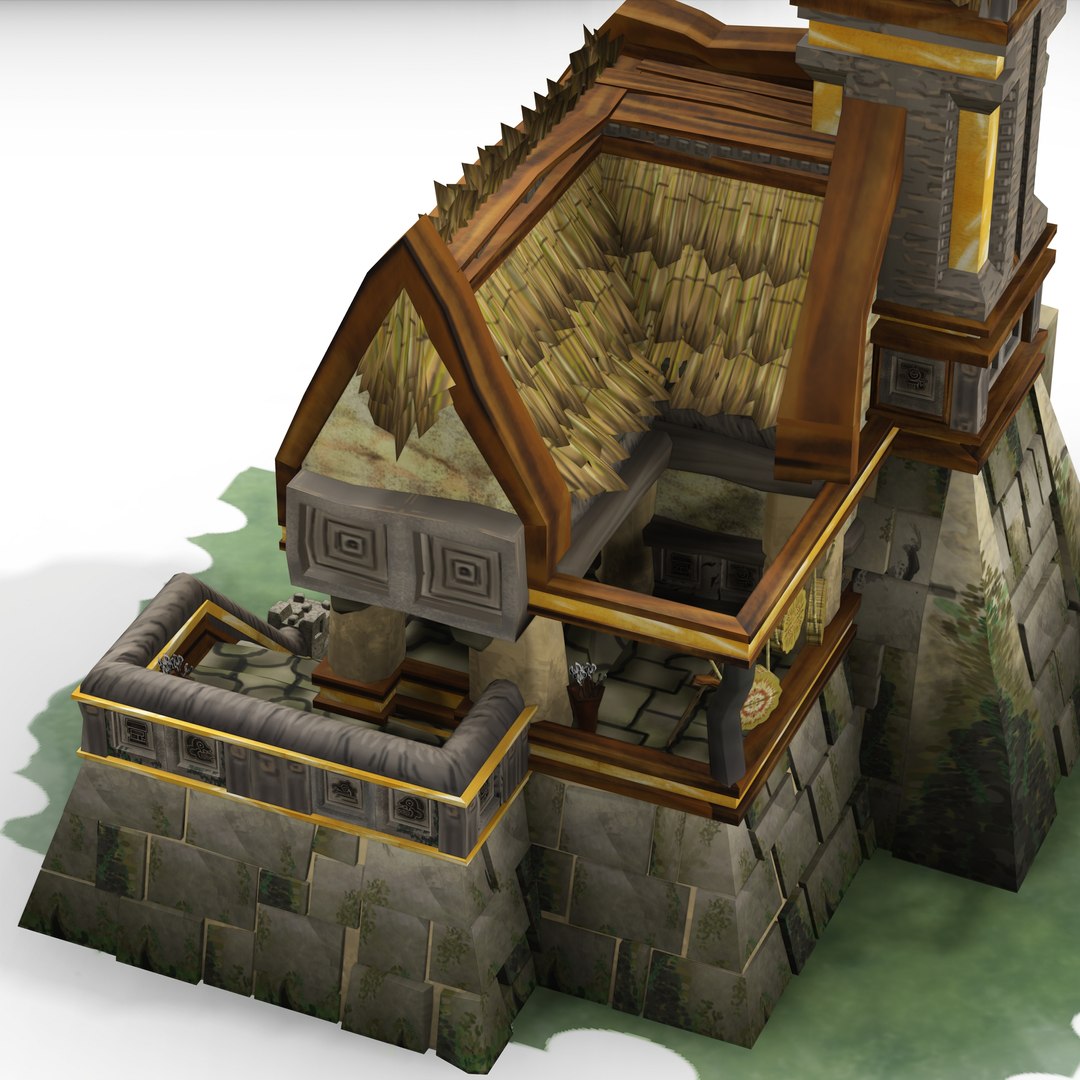 3D CASTLE Archery TOWER WAR MEDIEVAL MIDDLE AGES PEASANT KING ...