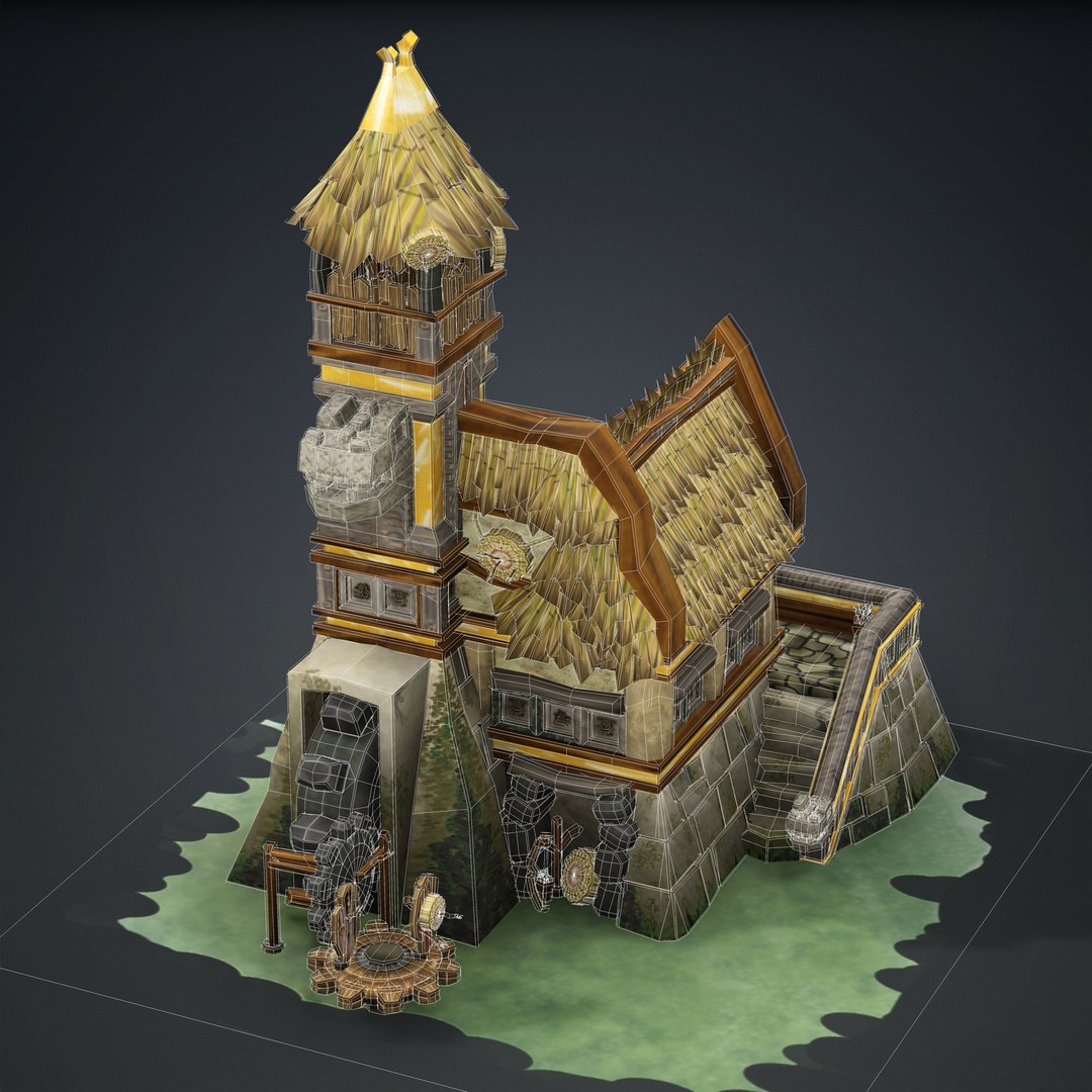 3D CASTLE Archery TOWER WAR MEDIEVAL MIDDLE AGES PEASANT KING ...