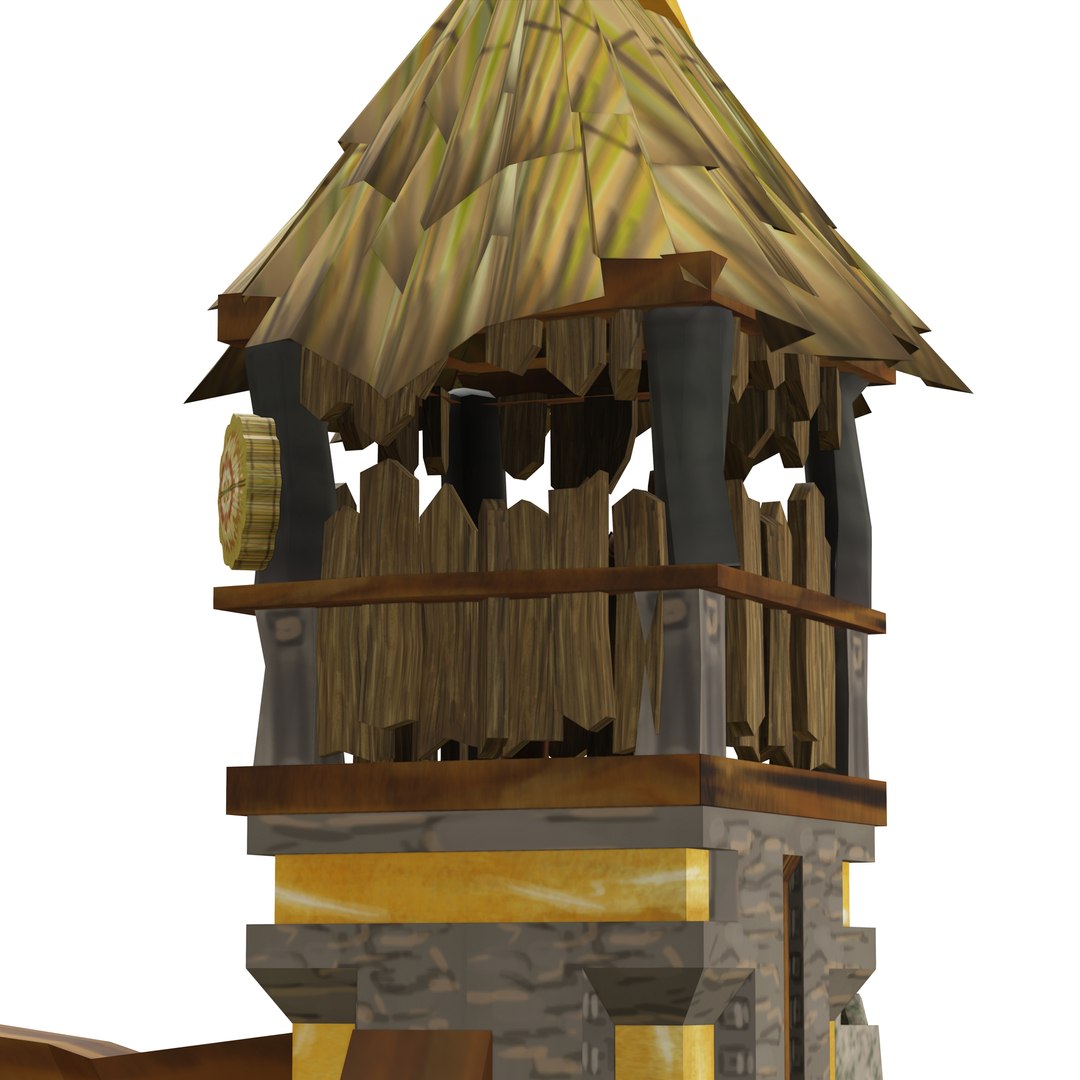 3D CASTLE Archery TOWER WAR MEDIEVAL MIDDLE AGES PEASANT KING ...