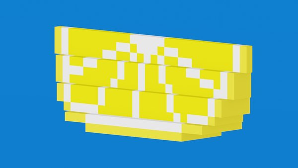 3D Lemon low poly voxel art model - TurboSquid 1819191