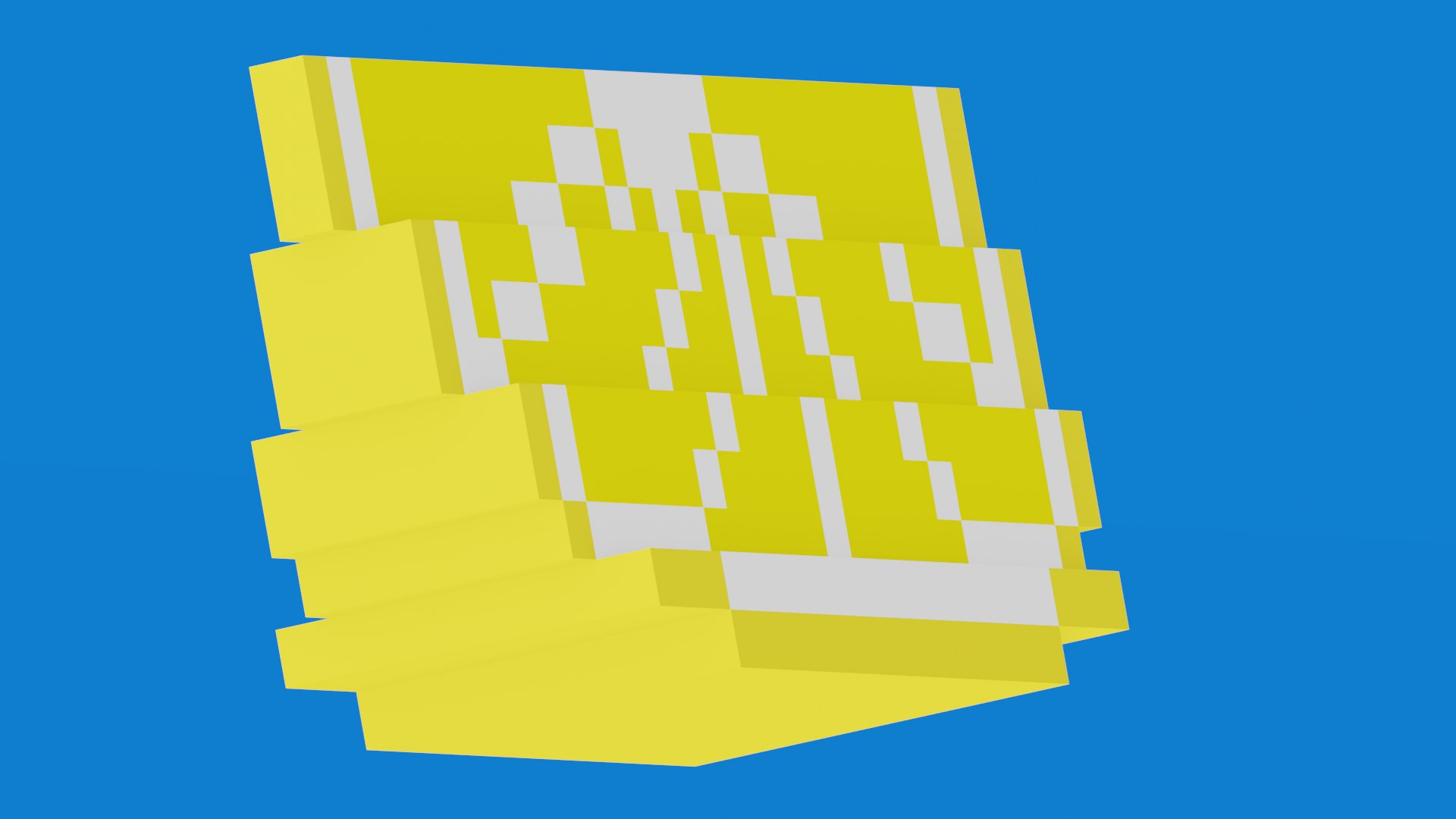 3D Lemon low poly voxel art model - TurboSquid 1819191